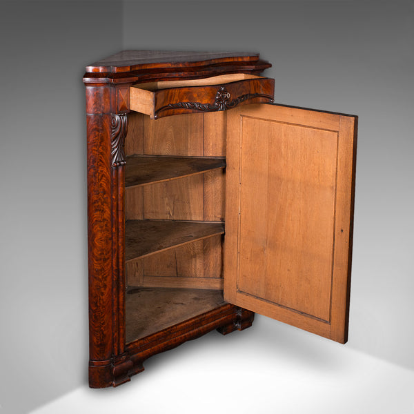 Large Antique Corner Cabinet, English, Free-standing, Cupboard ...