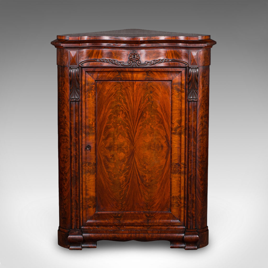 Large Antique Corner Cabinet, English, Free-standing, Cupboard ...