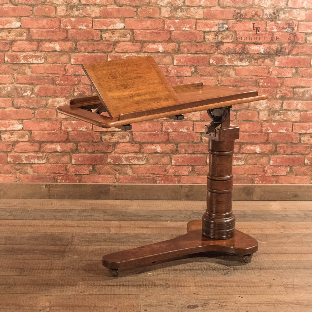 Victorian Walnut Reading Table, c.1880 – London Fine Antiques