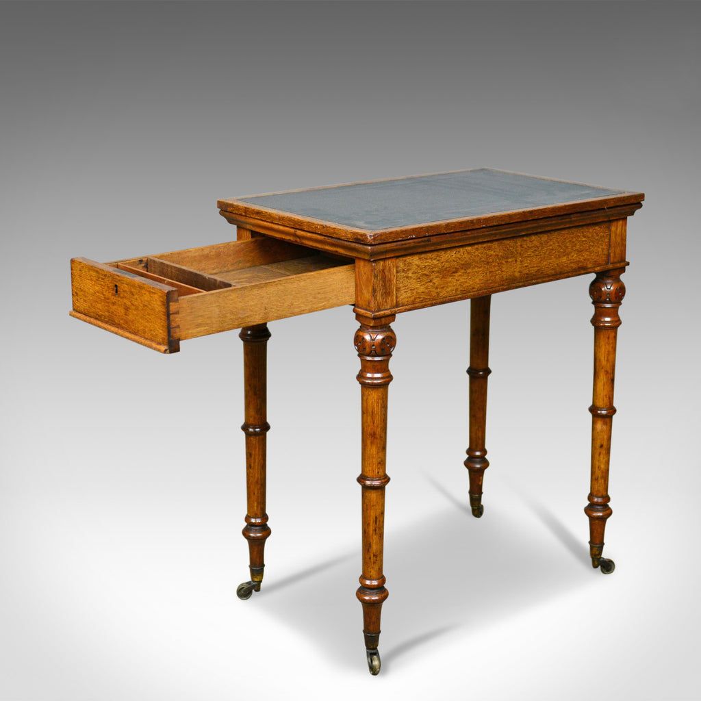 Antique, Adjustable Writing Table, English, Oak, Johnstone and Jeanes ...
