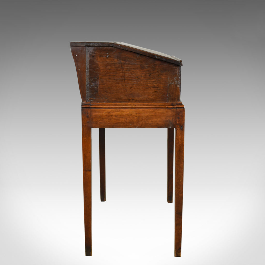 Antique Bible Box on Stand, English Oak Writing Slope 17th Century And ...