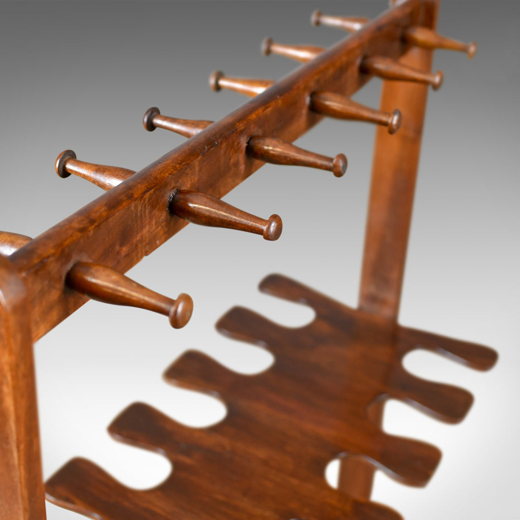 Antique Boot Rack, Welsh, Victorian, Riding Crop Stand, Mahogany, Circ ...
