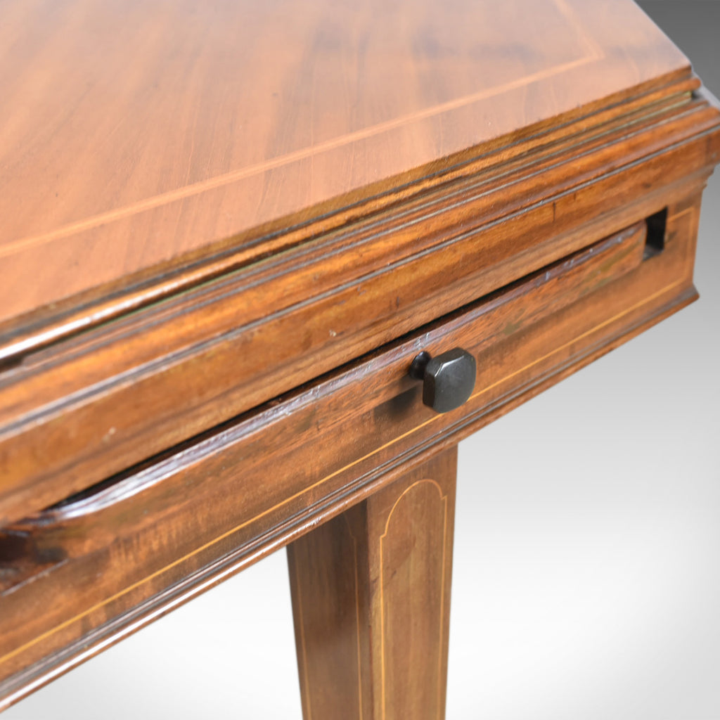 Antique Metamorphic Bridge Card Table, Trollope & Colls, Mahogany Game ...