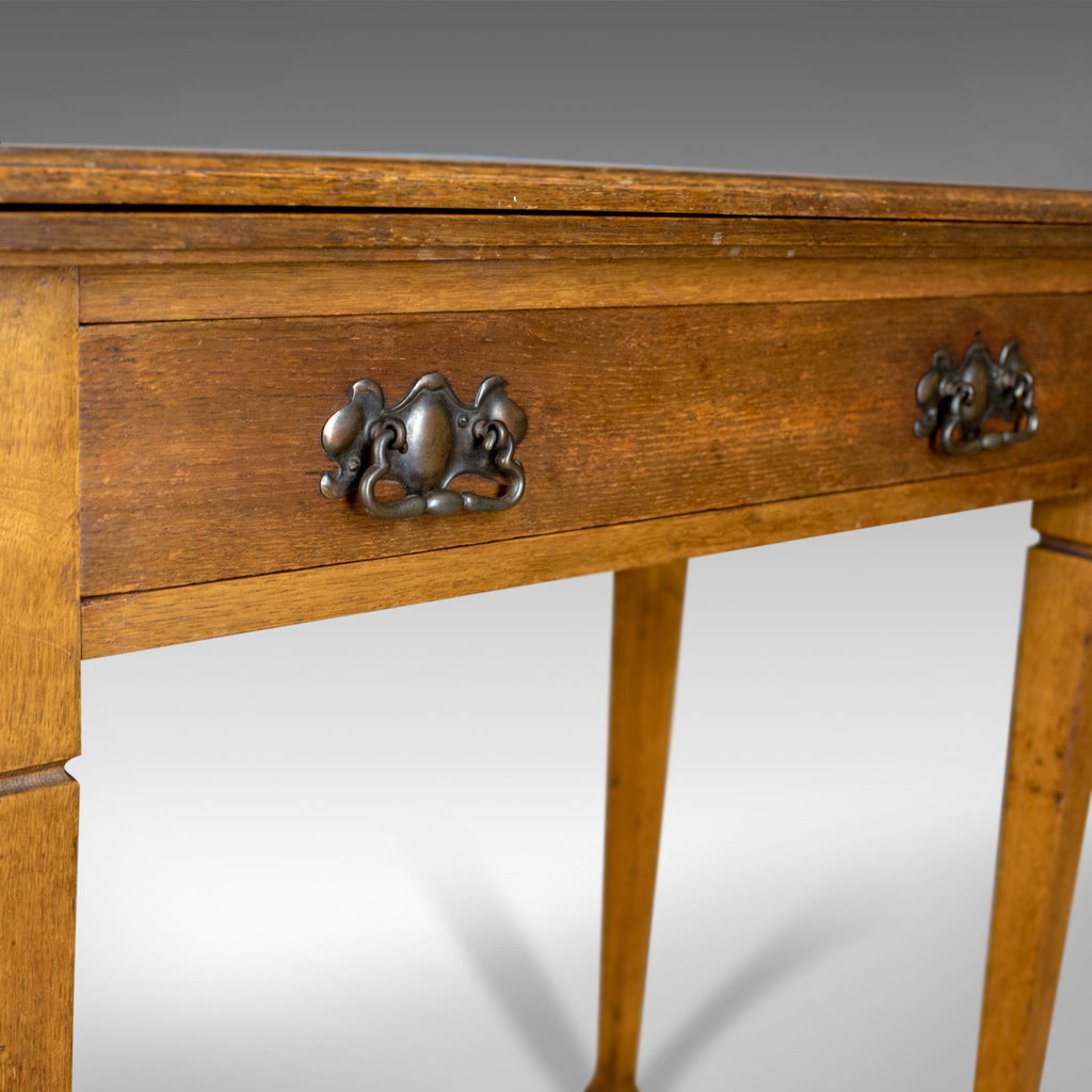 Antique Card Table, English, Arts and Crafts, Fold-Over Games Table, C ...