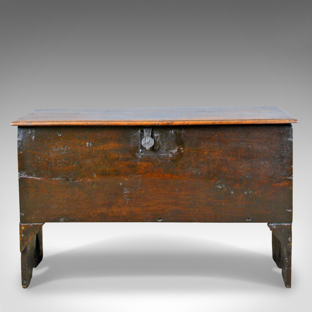 Antique Coffer, 6 Plank Sword Chest, English, Oak, 17th Century, c1660 ...