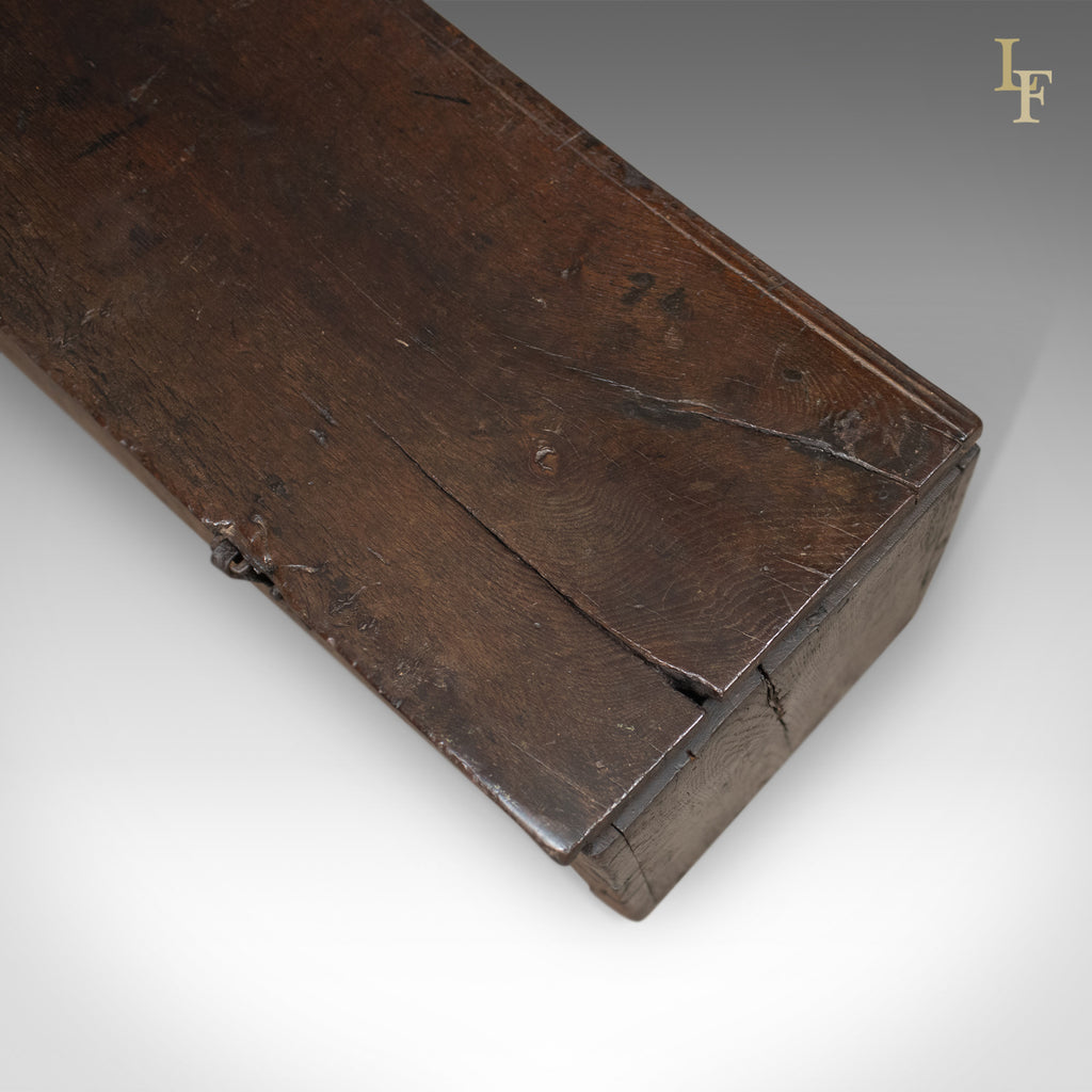 Antique Coffer in Oak, 6 Plank Sword Chest, English, Mid 17th Century ...