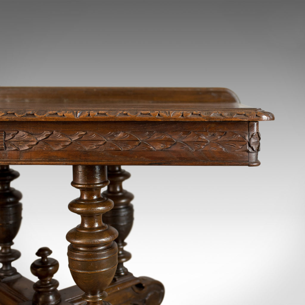 Antique Console Table, English, Oak, Victorian, Side, 19th Century, Ci ...