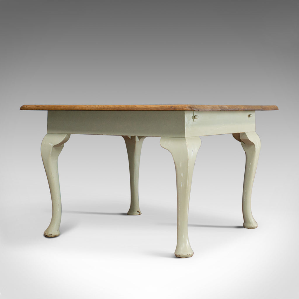 Antique Dining Table, Square, Pine, Mahogany, Country Kitchen, Seats F ...