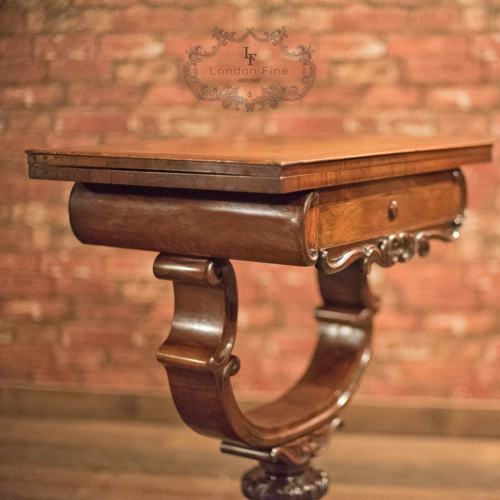 Victorian Fold Over Games Table, c.1860 – London Fine Antiques