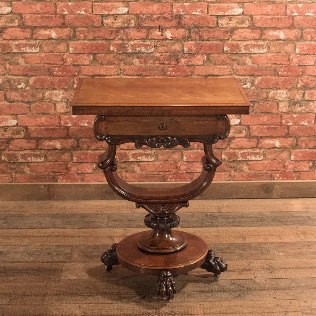 Victorian Fold Over Games Table, c.1860 – London Fine Antiques