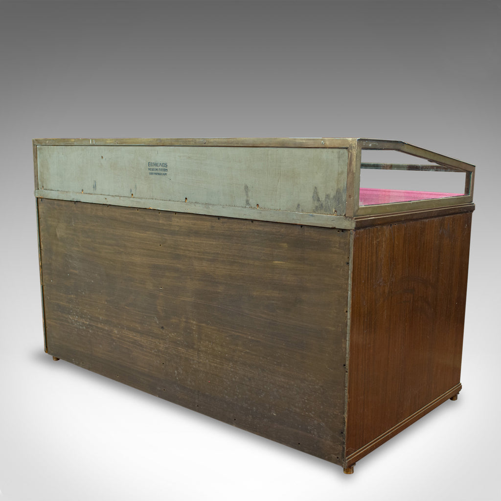 Antique Museum Display Cabinet, Bronze Showcase, Collectors Chest, Edm ...