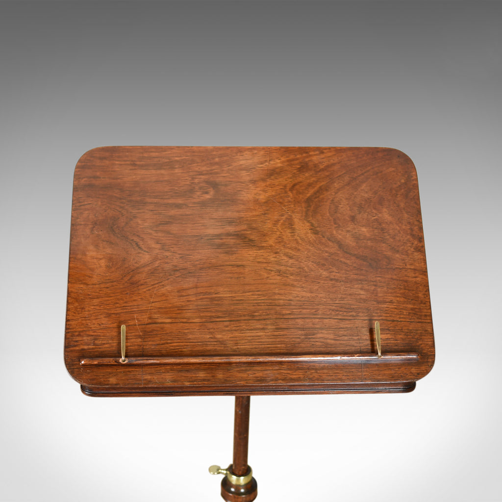 Antique Music Stand, English, Regency, Adjustable, Rosewood, Lectern C ...