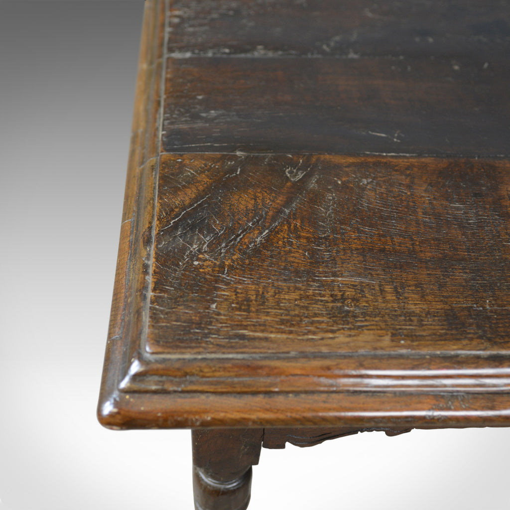 Antique Oak Console Table, English, Jacobean Revival, Refectory, C18th ...