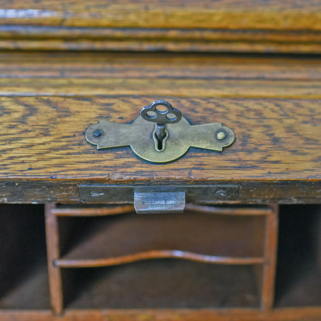 Antique Roll Top Desk, English, Oak, Victorian, Lock, Tambour, Circa 1 ...