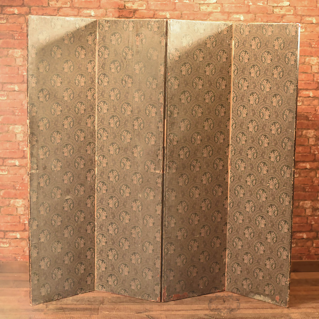 Victorian Scrap Screen, 4 Fold Panel, c.1880 – London Fine Antiques