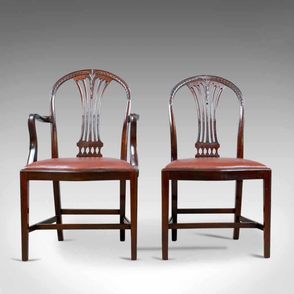Antique Set of Six Dining Chairs, Hoop Back, Manner of Hepplewhite, Ci ...