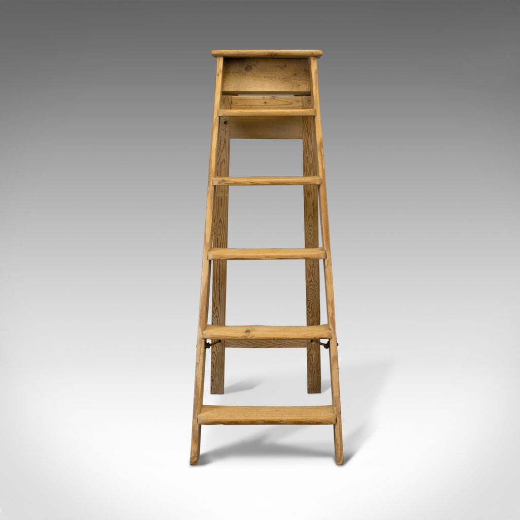 Antique Step Ladder, English, Victorian, Pine, Set of Steps, Display ...