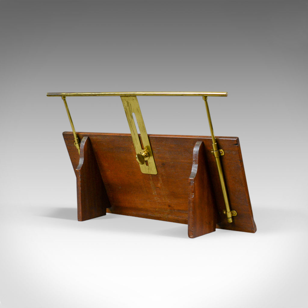 Antique Table or Piano Top Music Stand, Mahogany, Lectern, Book Rest ...