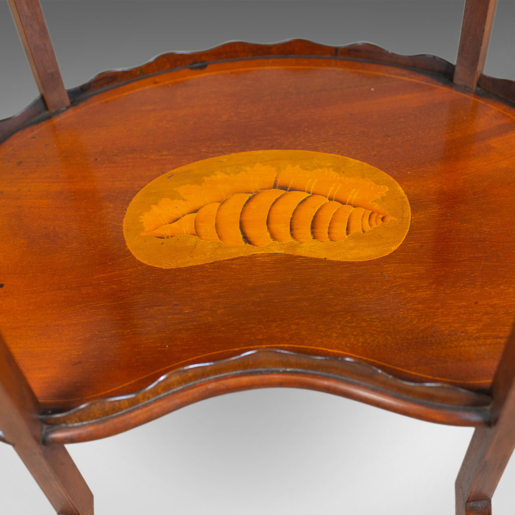 Antique Tea Table, English, Edwardian, Two Tier, Gallery, Side, Circa ...