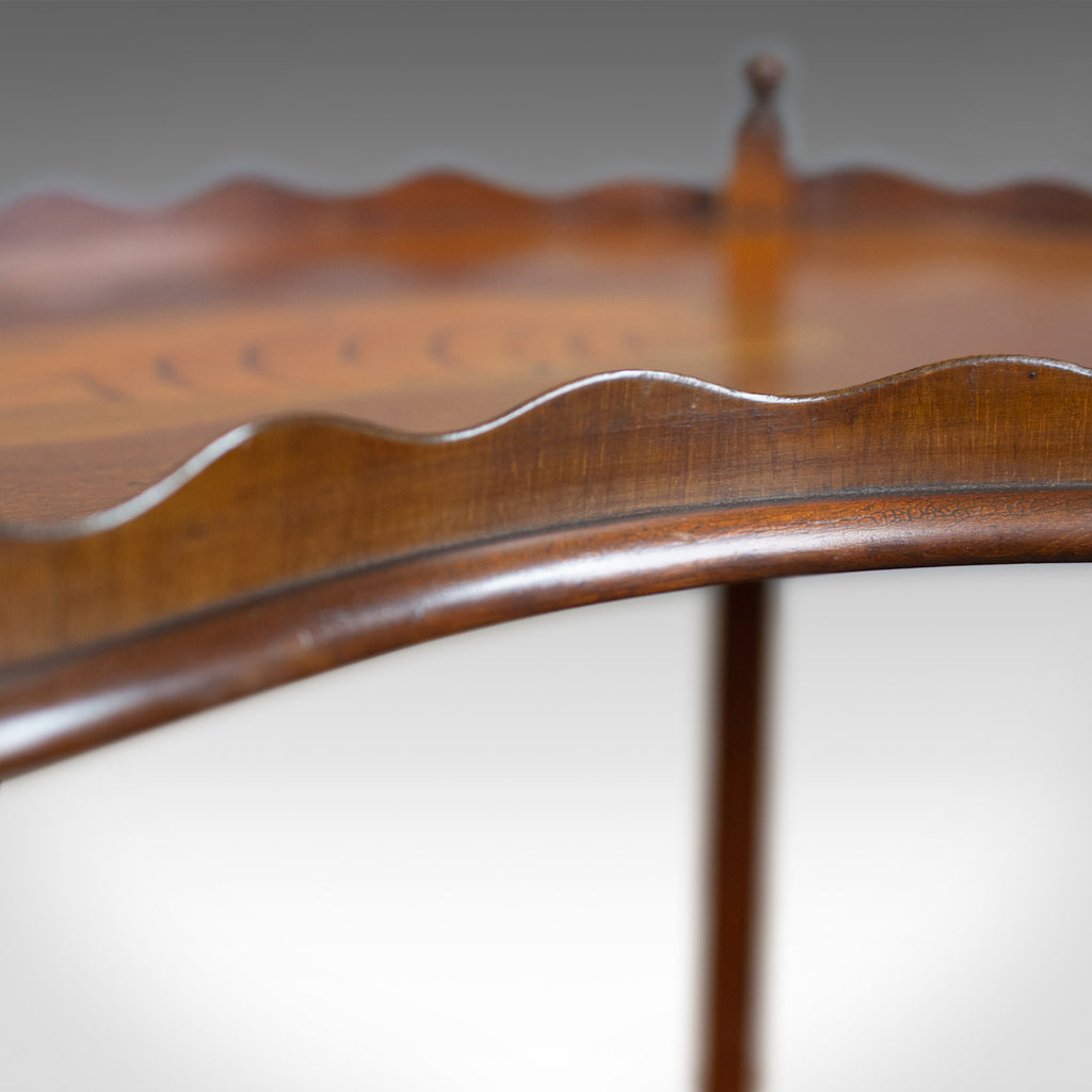 Antique Tea Table, English, Edwardian, Two Tier, Gallery, Side, Circa ...