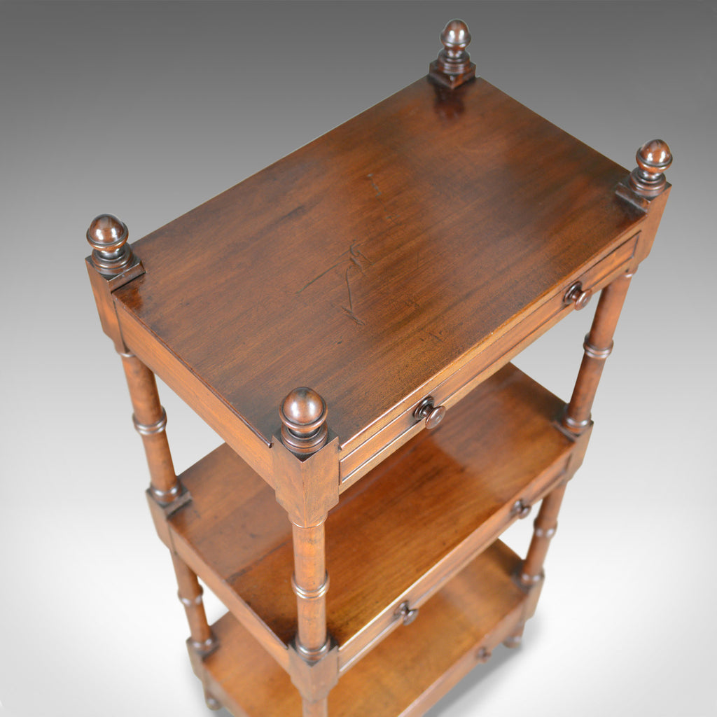 Antique Whatnot, English, Mahogany, Three Tier, Victorian, Display Sta ...