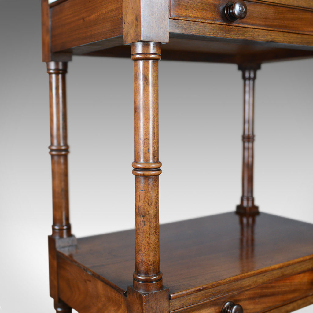 Antique Whatnot, English, Mahogany, Three Tier, Victorian, Display Sta ...
