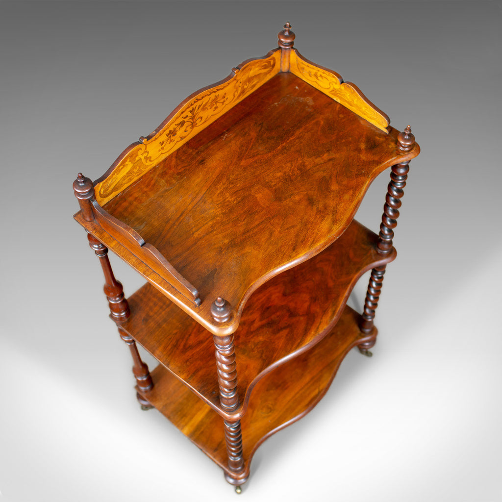 Antique Whatnot, English, Walnut, Three Tier, Victorian, Display Stand ...