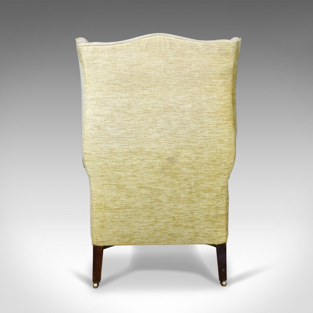 Antique Wing Back Armchair, Victorian Easy Chair, Late 19th Century, C ...
