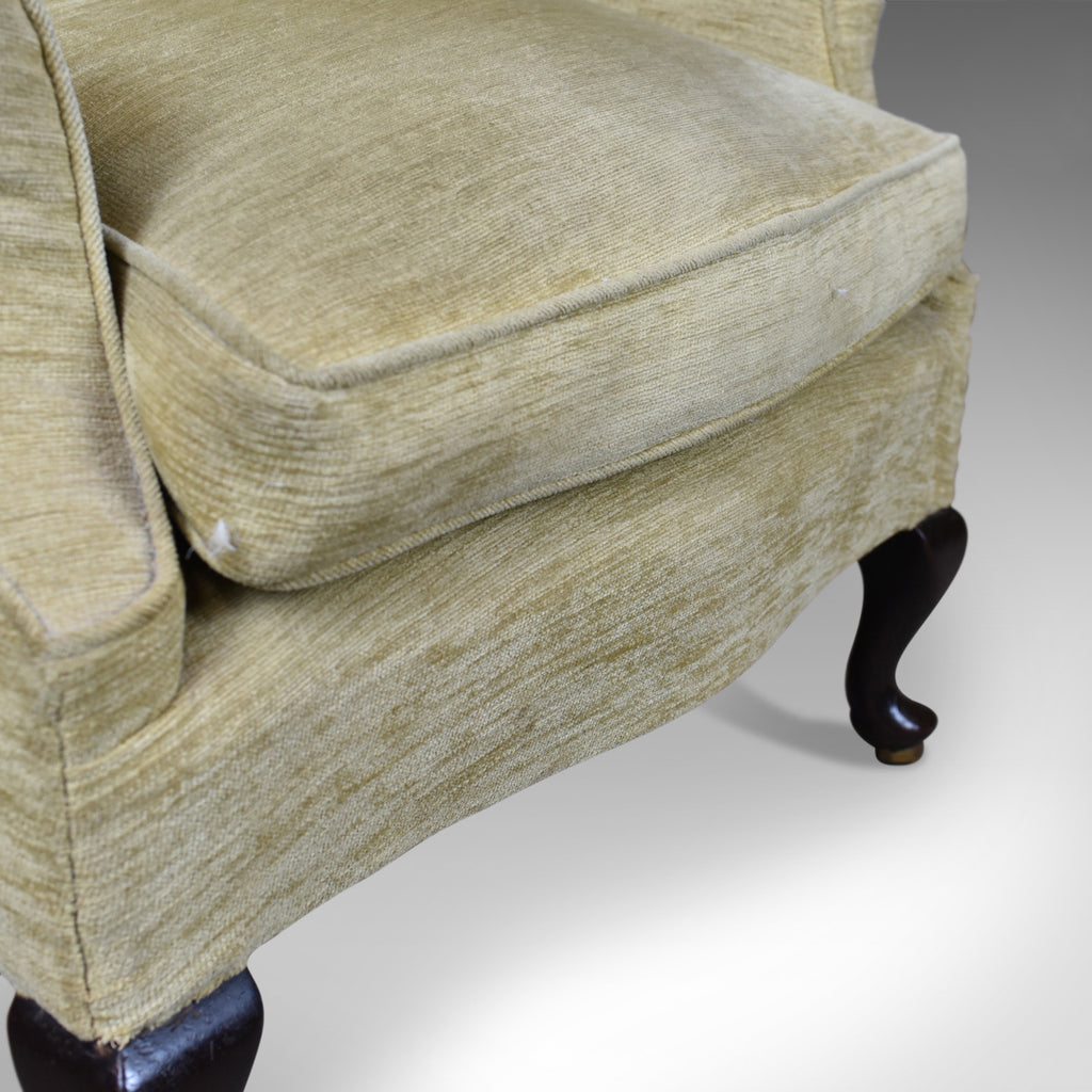 Antique Wing Back Armchair, Victorian Easy Chair, Late 19th Century, C ...