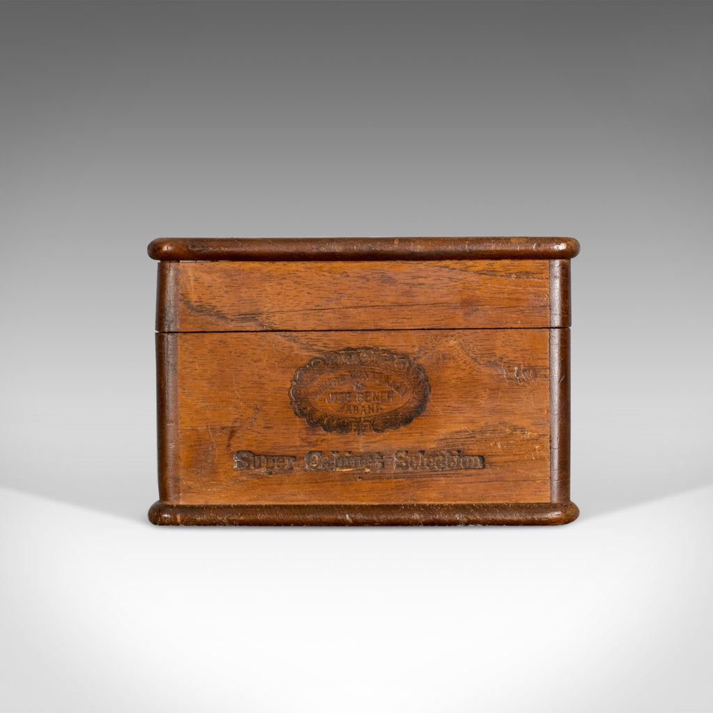 Antique Wooden Cigar Box, Hoyo de Monterrey, Havana, Habana, Humidor ...