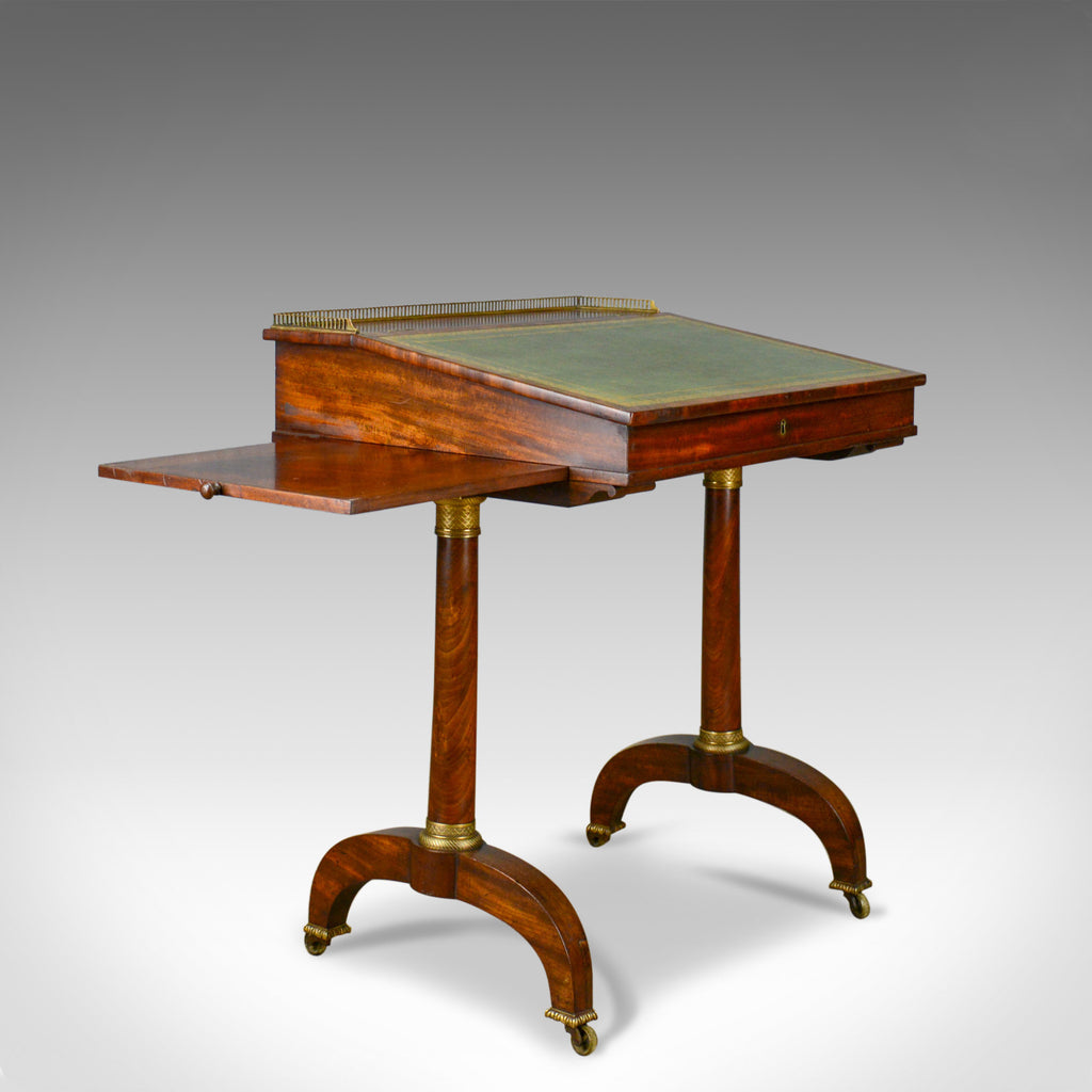 Antique Writing Table, English, Regency, Mahogany, Davenport, Circa 18 ...