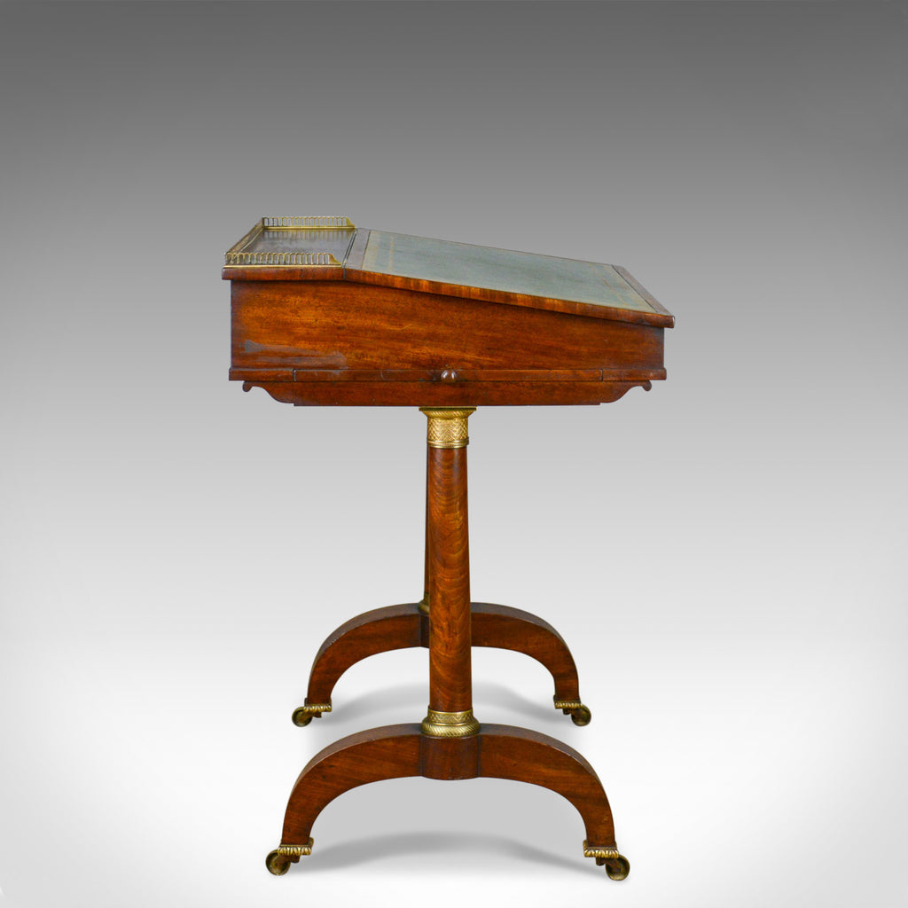 Antique Writing Table, English, Regency, Mahogany, Davenport, Circa 18 ...