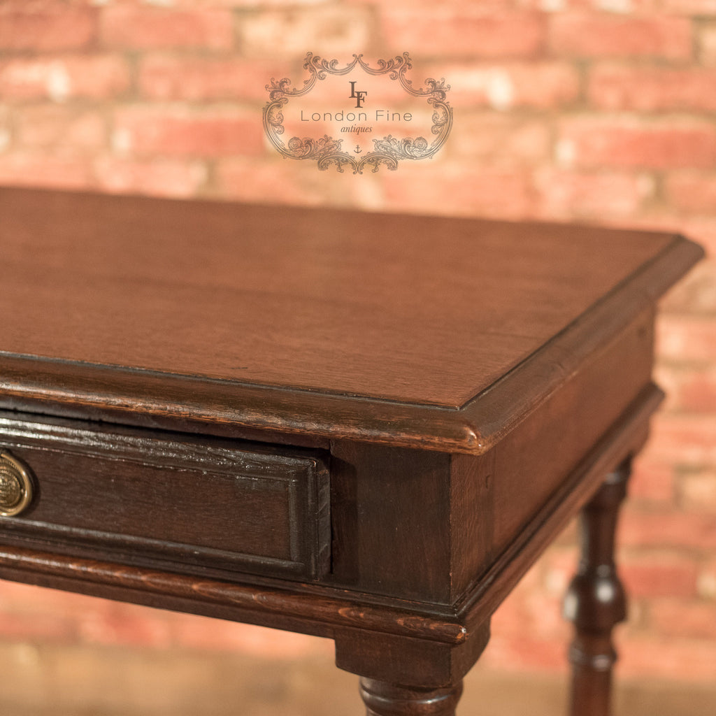 Victorian Oak Writing Table, c.1870 – London Fine Antiques