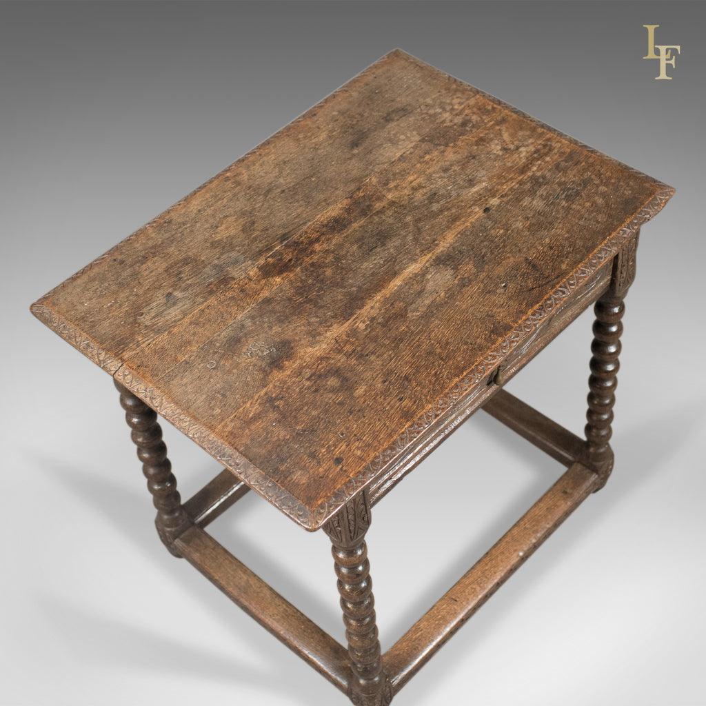 Early Georgian Antique Side Table, English Oak, c.1750 – London Fine ...