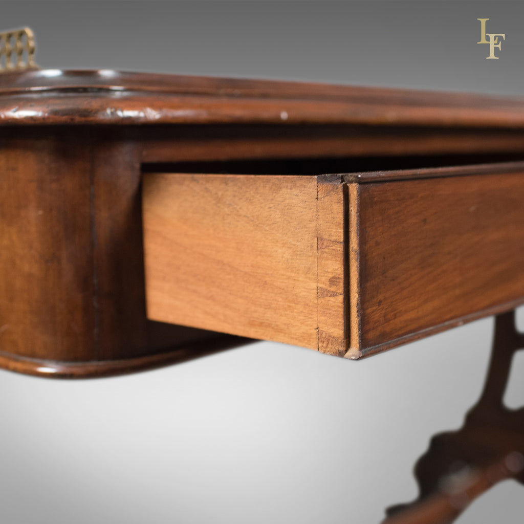 Early Victorian Antique Writing Library Table, Mahogany, English c.184 ...