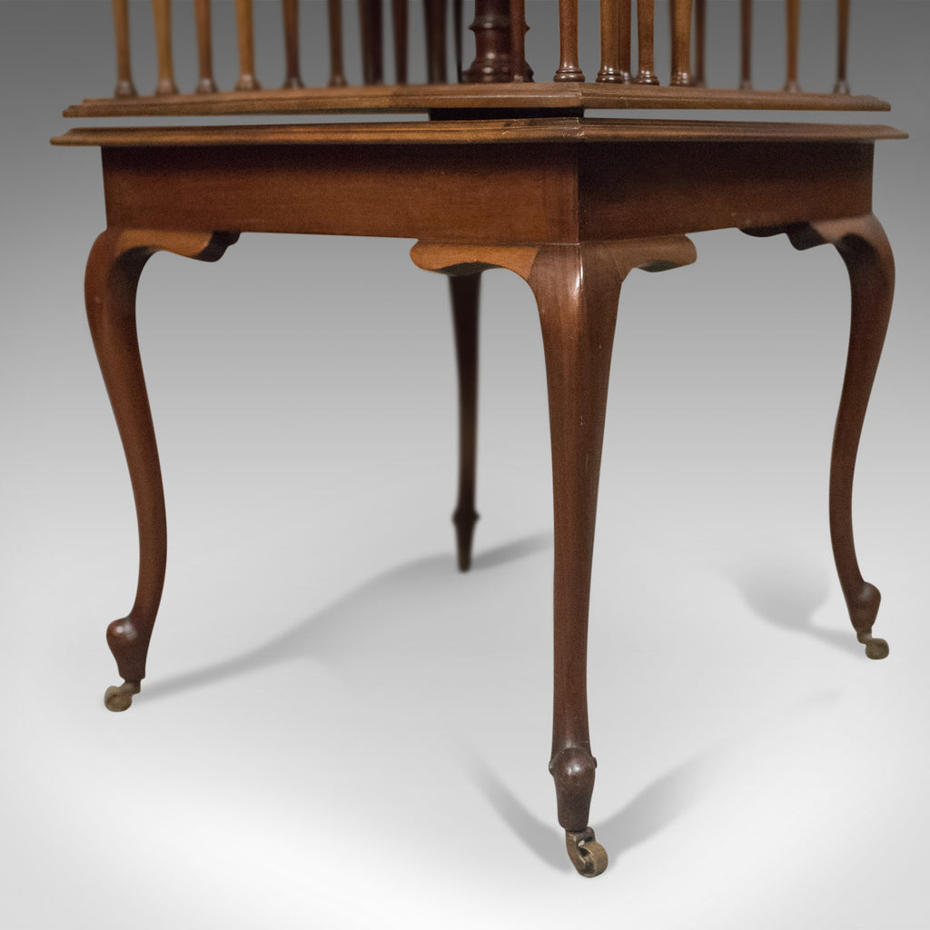 Edwardian, Regency Revival, Antique Revolving Bookcase, Mahogany, c.19 ...