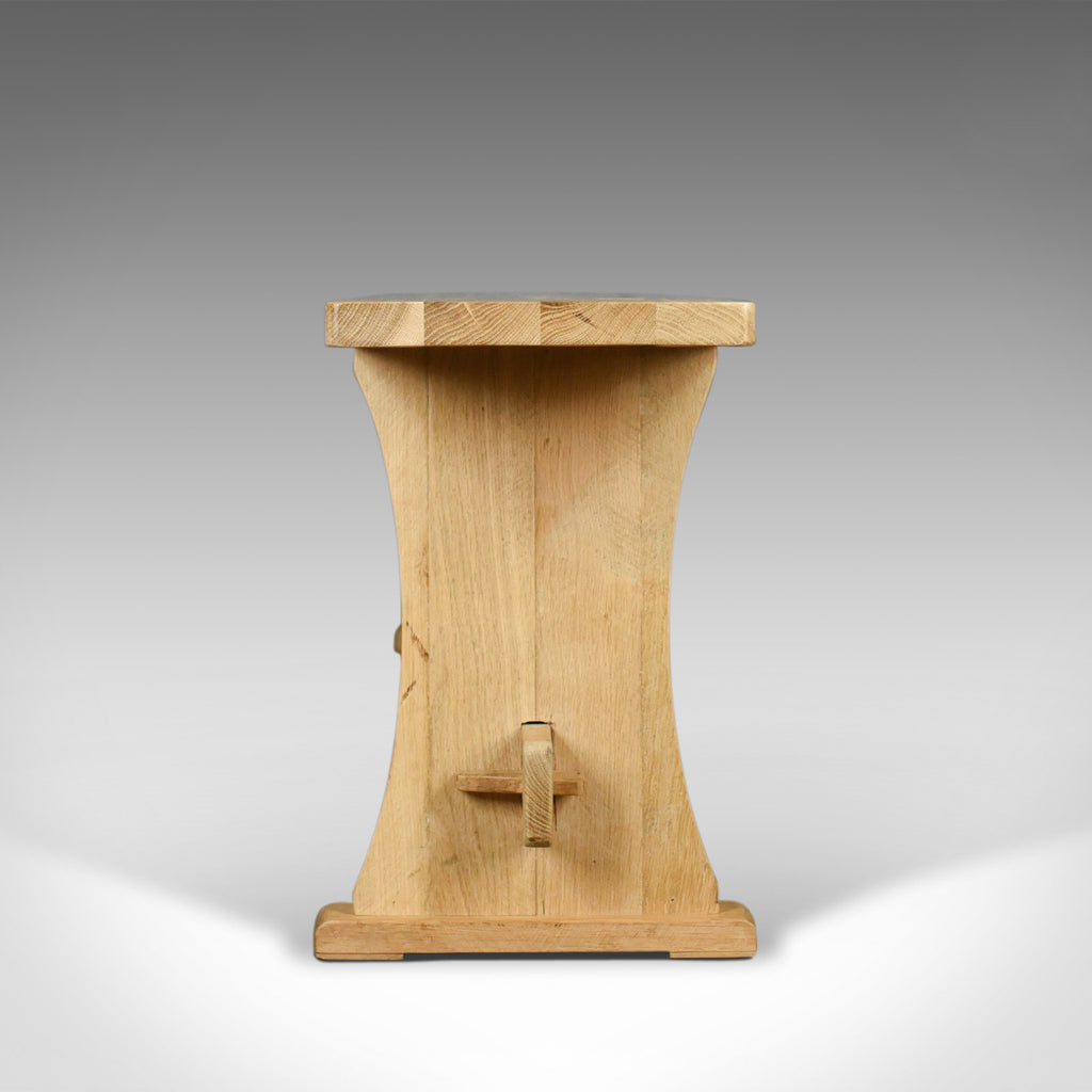 English Oak Bench in Victorian Taste, Long, Four Seater Kitchen Form ...