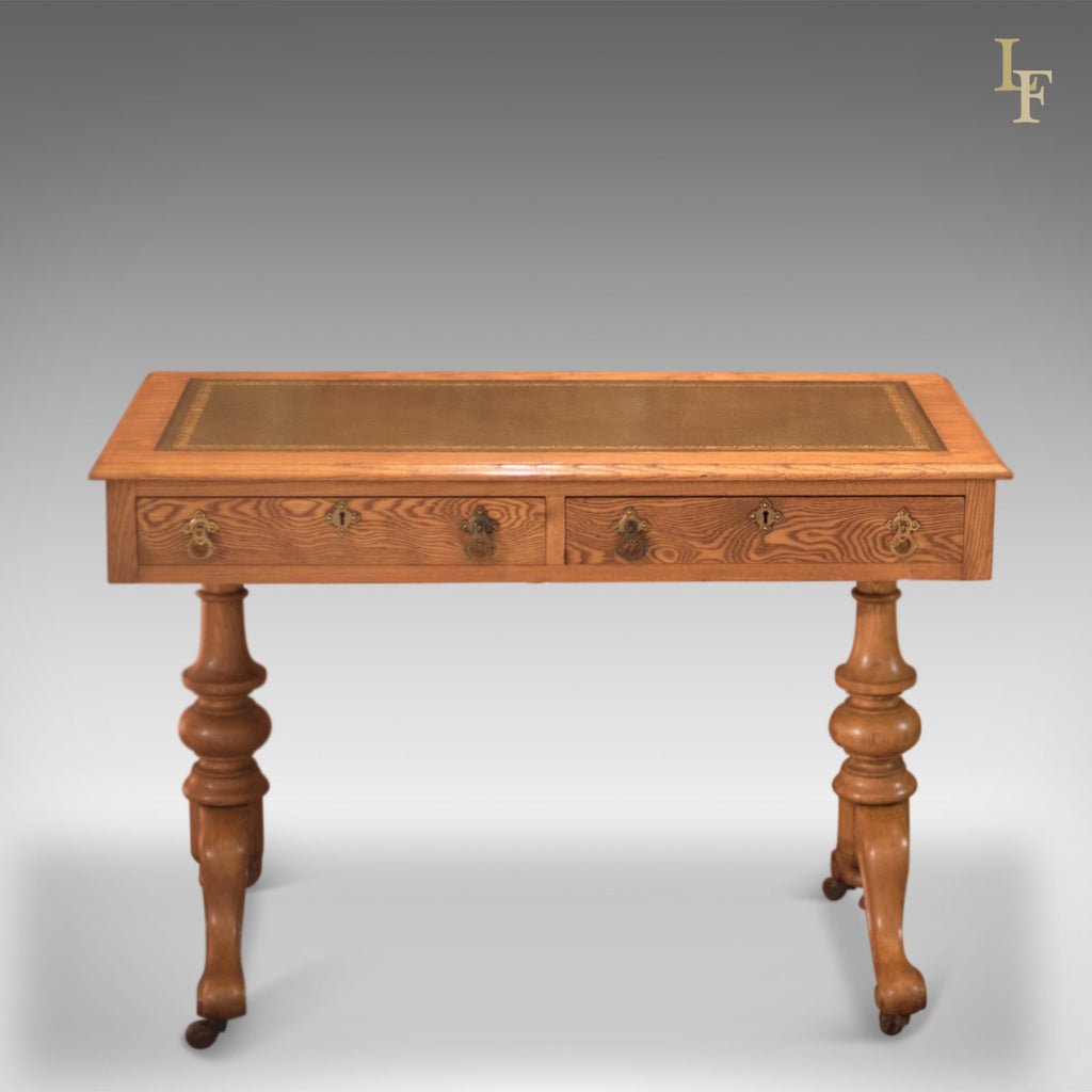 Victorian Ash Writing Table, c.1870 – London Fine Antiques