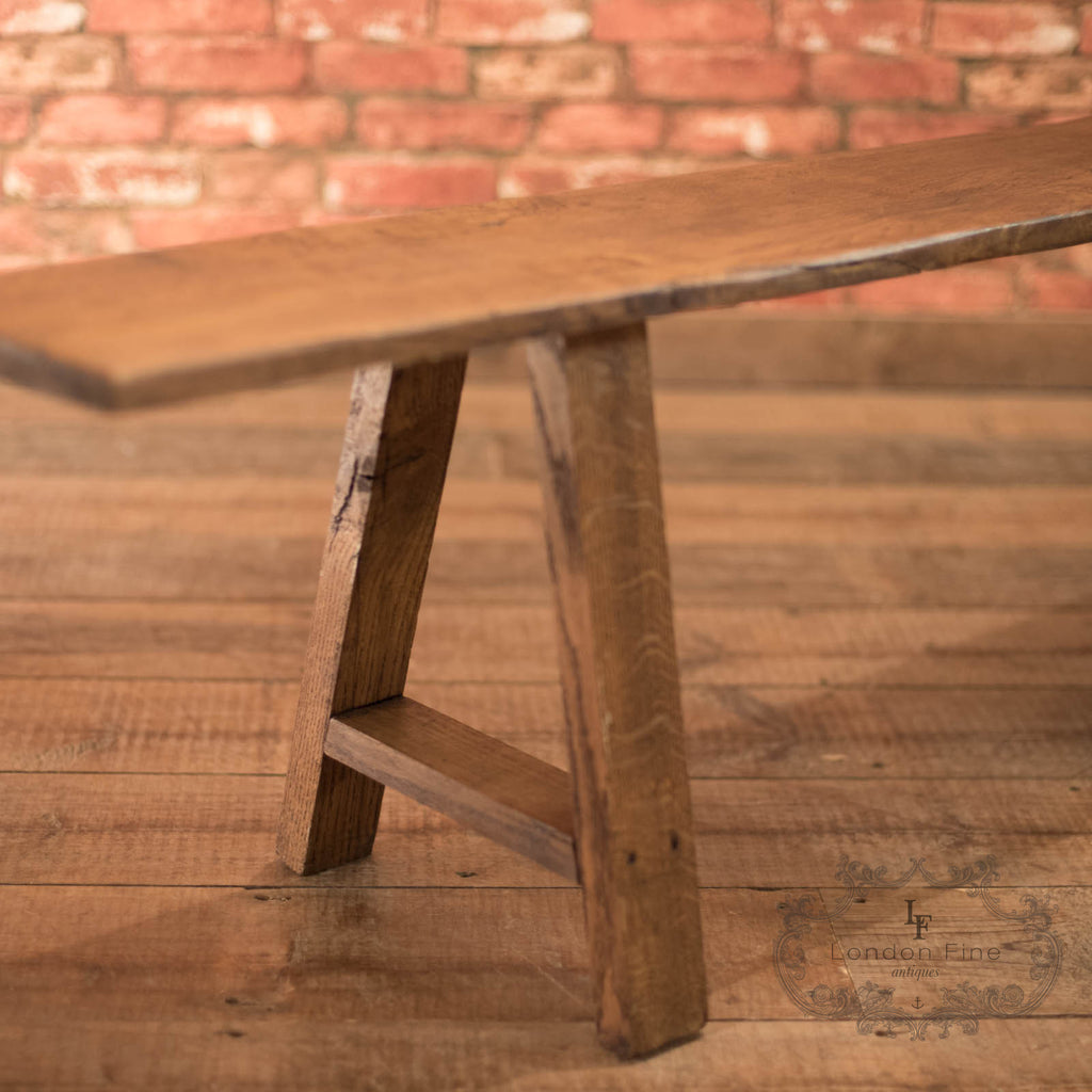 Late Victorian Country Kitchen Bench (2) – London Fine Antiques