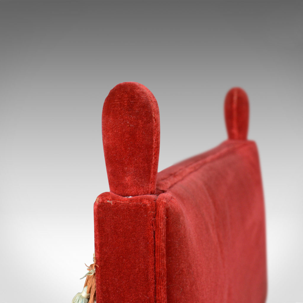 Large Antique Armchair, Italian, X Frame Chair, Red Velvet, C17th Revi ...