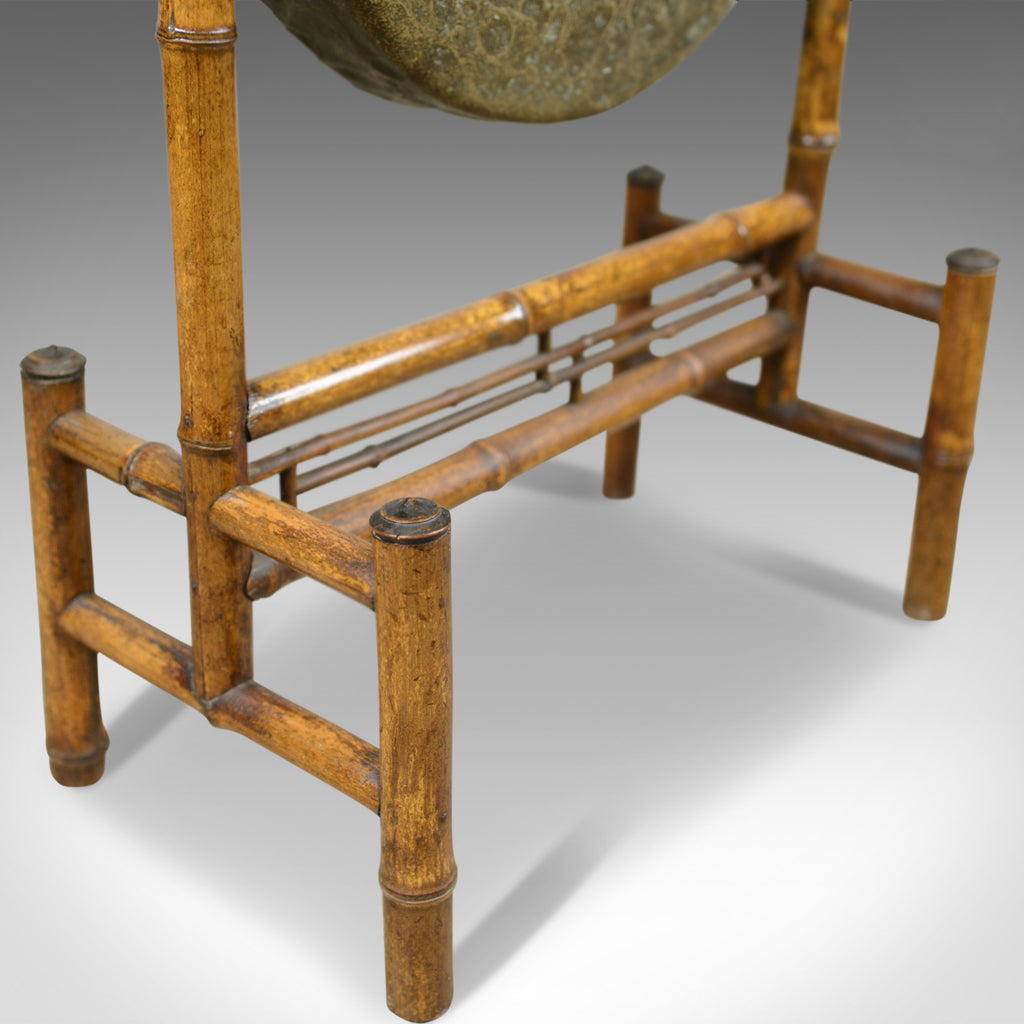 Large Antique Dinner Gong, Bamboo Frame, Victorian Instrument, Circa 1 ...