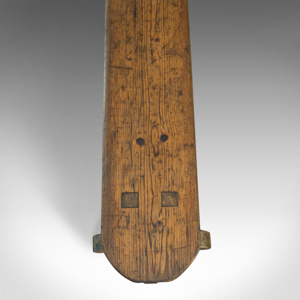 Long Antique Bench, 7 Foot 4 Inch, Victorian, Kitchen, Pew, Seat, Circ ...