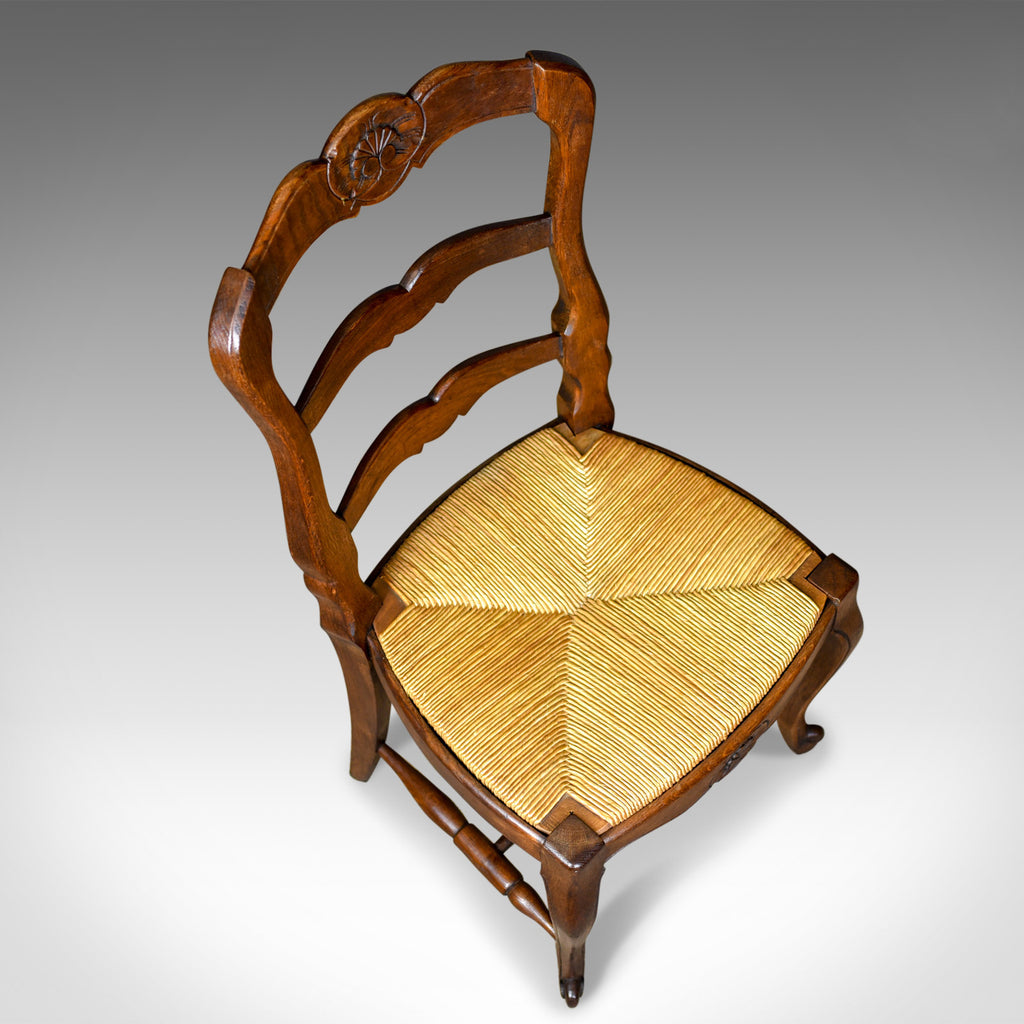 Set of Four Antique Kitchen Chairs, French Country Dining, Circa 1900 ...