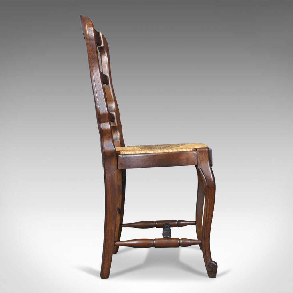 Set of Four Antique Kitchen Chairs, French Country Dining, Circa 1900 ...