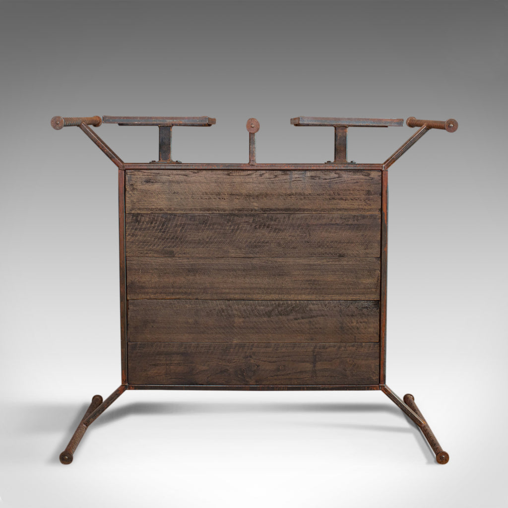 Vintage Clothes Rail, English, Steel, Oak, Retail, Shopfitting, 20th C ...