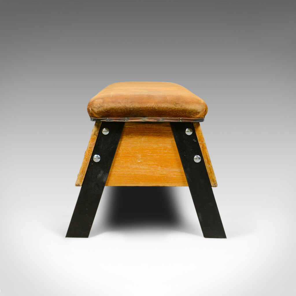 Vintage Suede Top Bench, Vaulting Horse Three Seat, Mid Century Chic ...