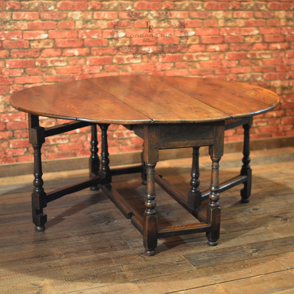 Georgian Oak Gate Leg Table, c.1800 – London Fine Antiques