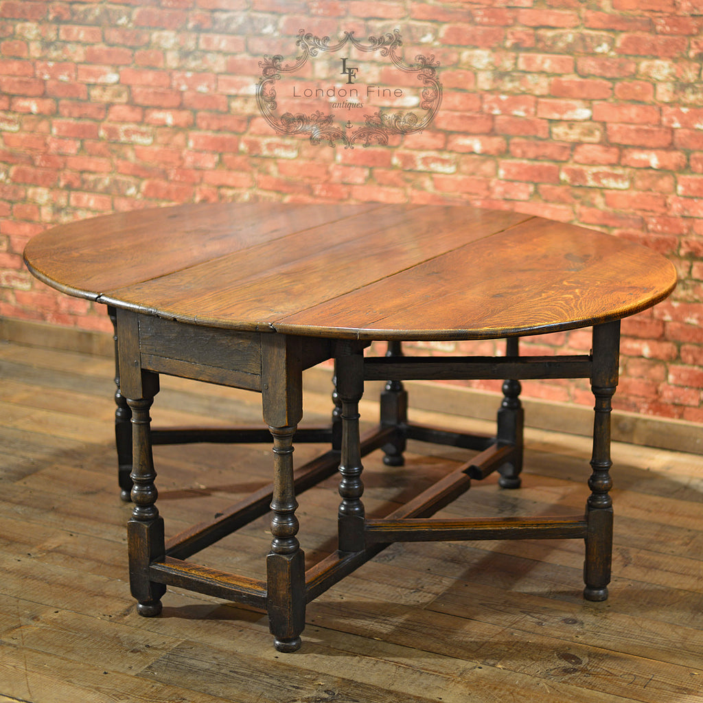 Georgian Oak Gate Leg Table, c.1800 – London Fine Antiques