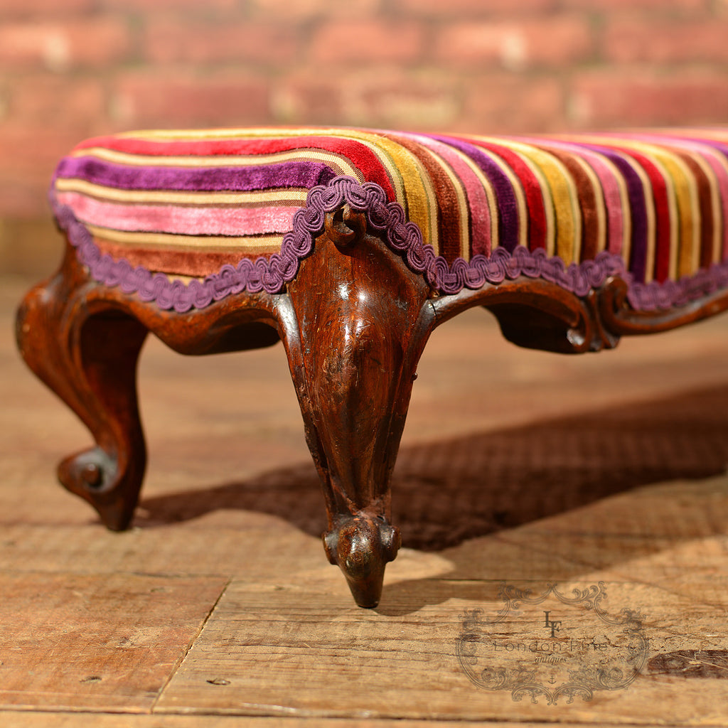 Victorian Foot Stool, Carriage Stool, c.1840 – London Fine Antiques